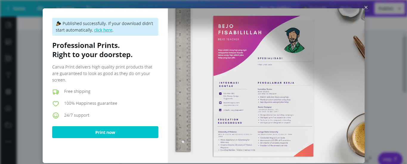 Cara Membuat CV yang Bagus Pakai Aplikasi Online - Ibrahim Vatih